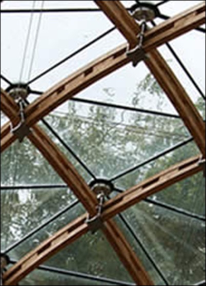 Timber Structures: Wooden gridshell with glass - Gridshell ...